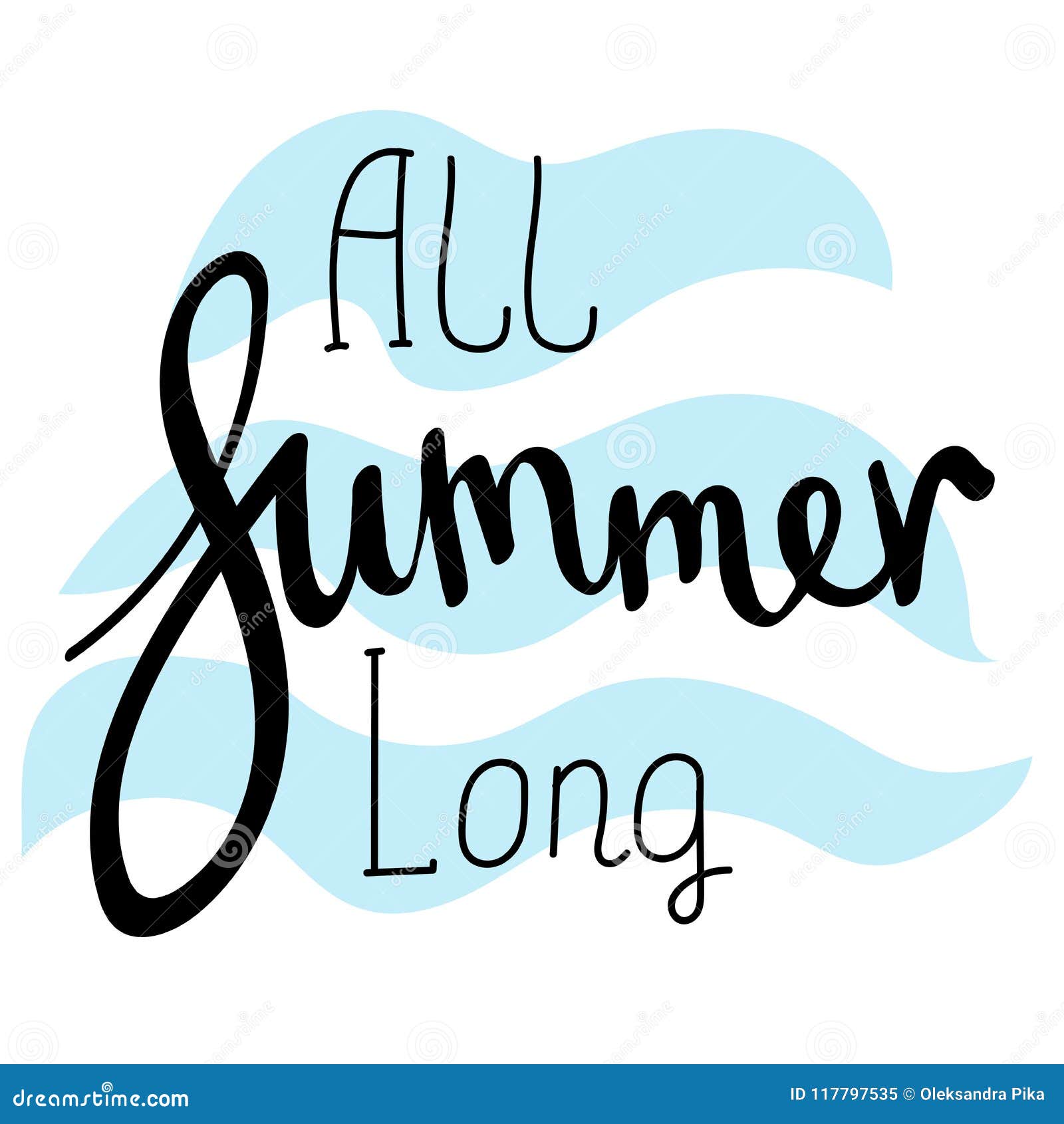 Summer Cartoon Lettering stock vector. Illustration of event - 117797535