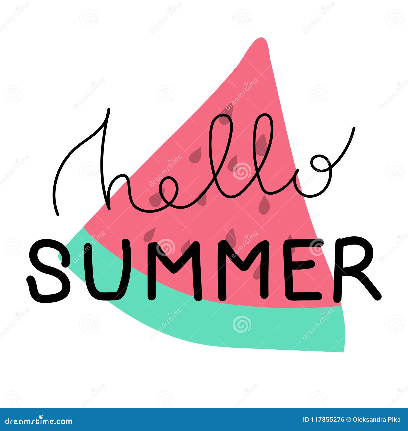 Summer Cartoon Lettering stock vector. Illustration of sign - 117855276