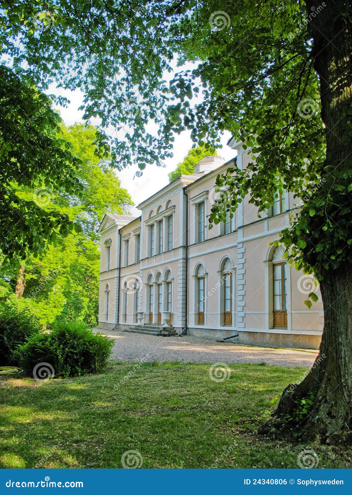 Summer castle stock photo. Image of city, space, branches - 24340806