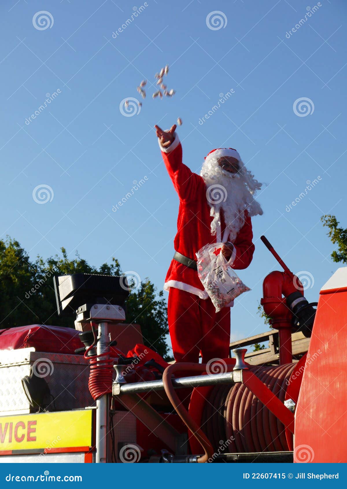 Summer Christmas: Santa and Candy Editorial Image - Image of candy ...