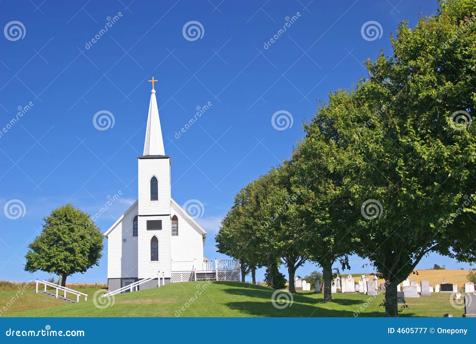 Summer Church 2 stock image. Image of stone, summertime - 4605777