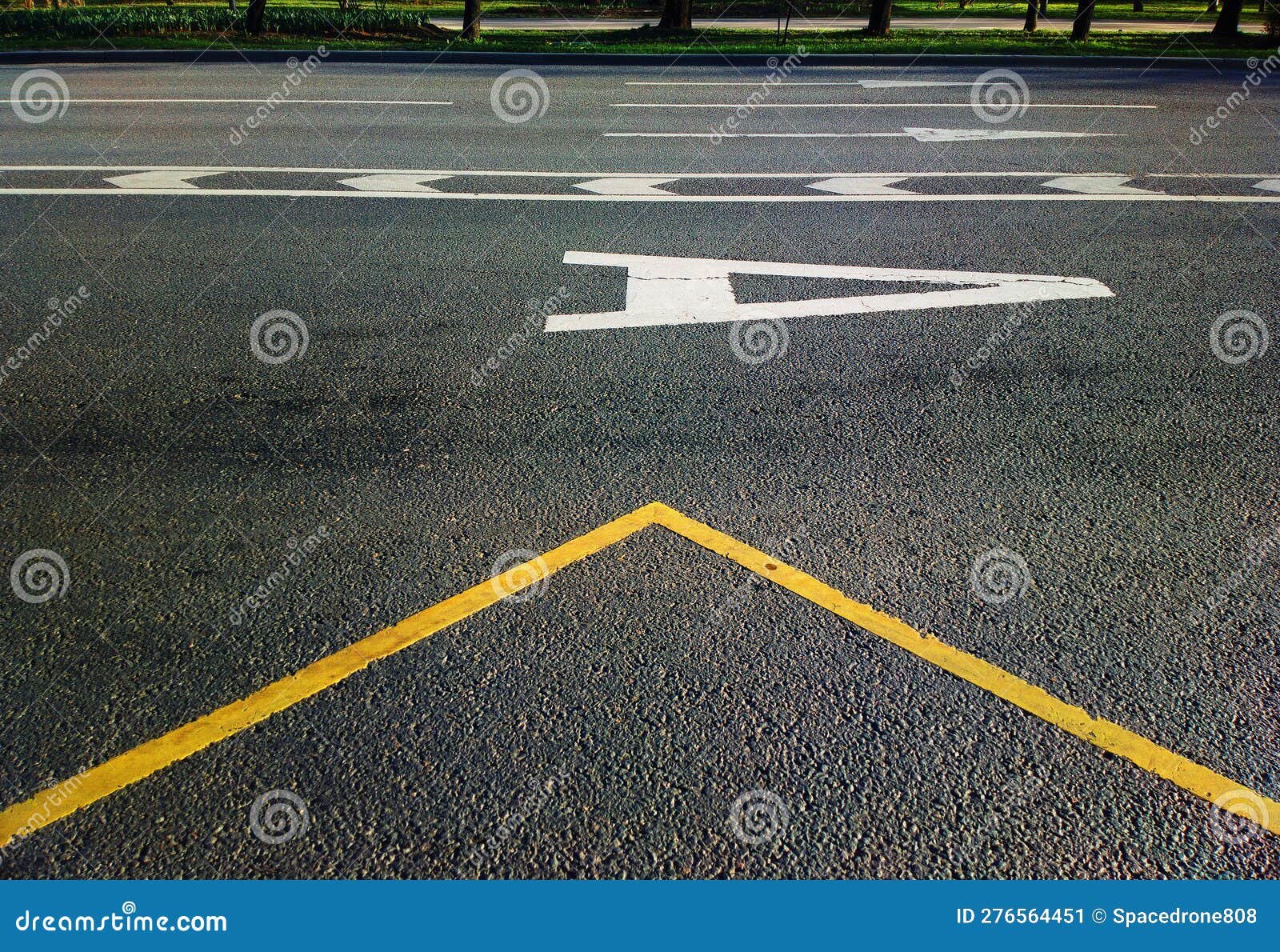 Summer City Road Marking Transportation Background Stock Image - Image ...