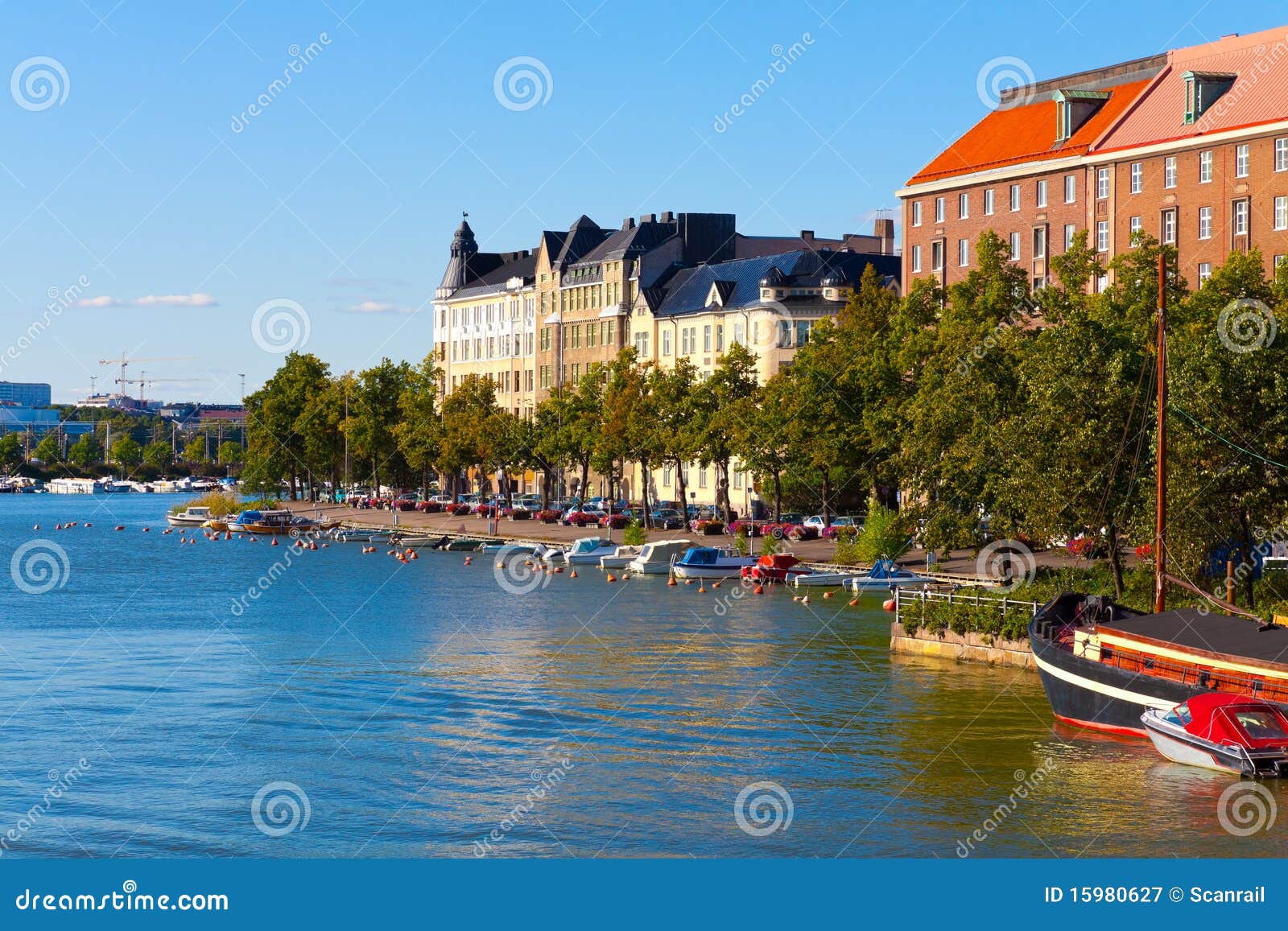 Summer Cityscape of Helsinki, Finland Stock Image - Image of scenic ...