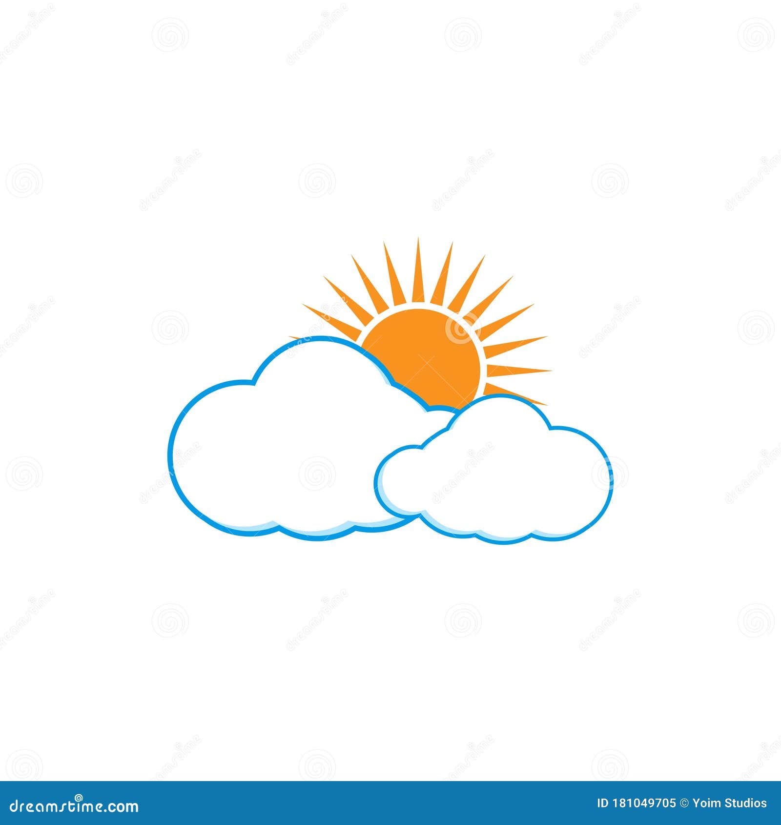 Summer Cloud 07 Vector Illustration | CartoonDealer.com #197989160