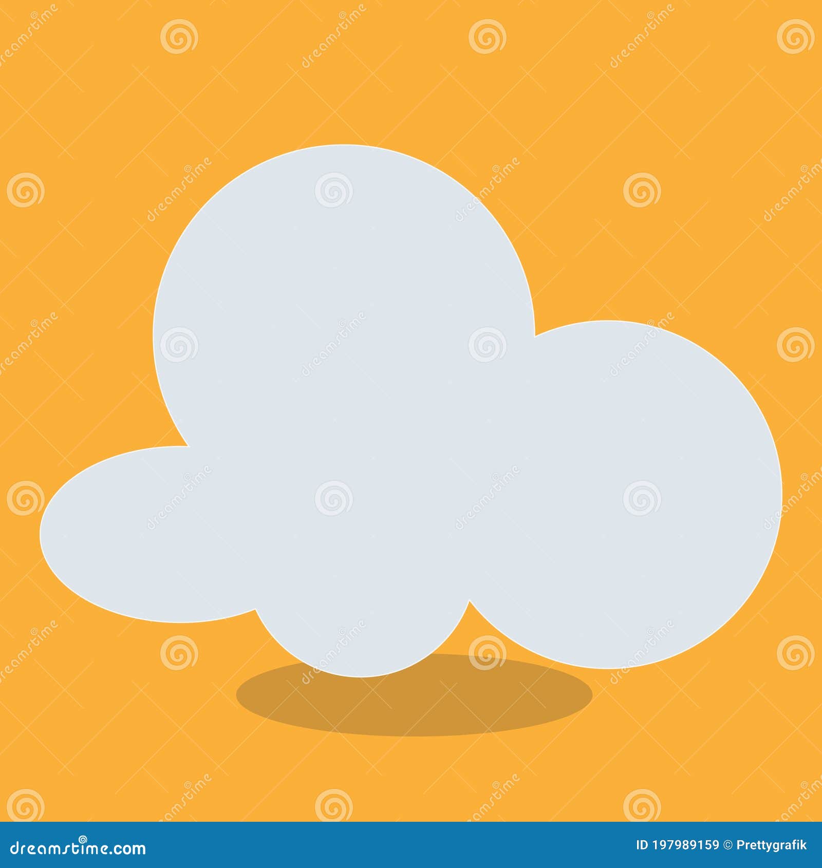 Summer cloud 05 stock vector. Illustration of vector - 197989159