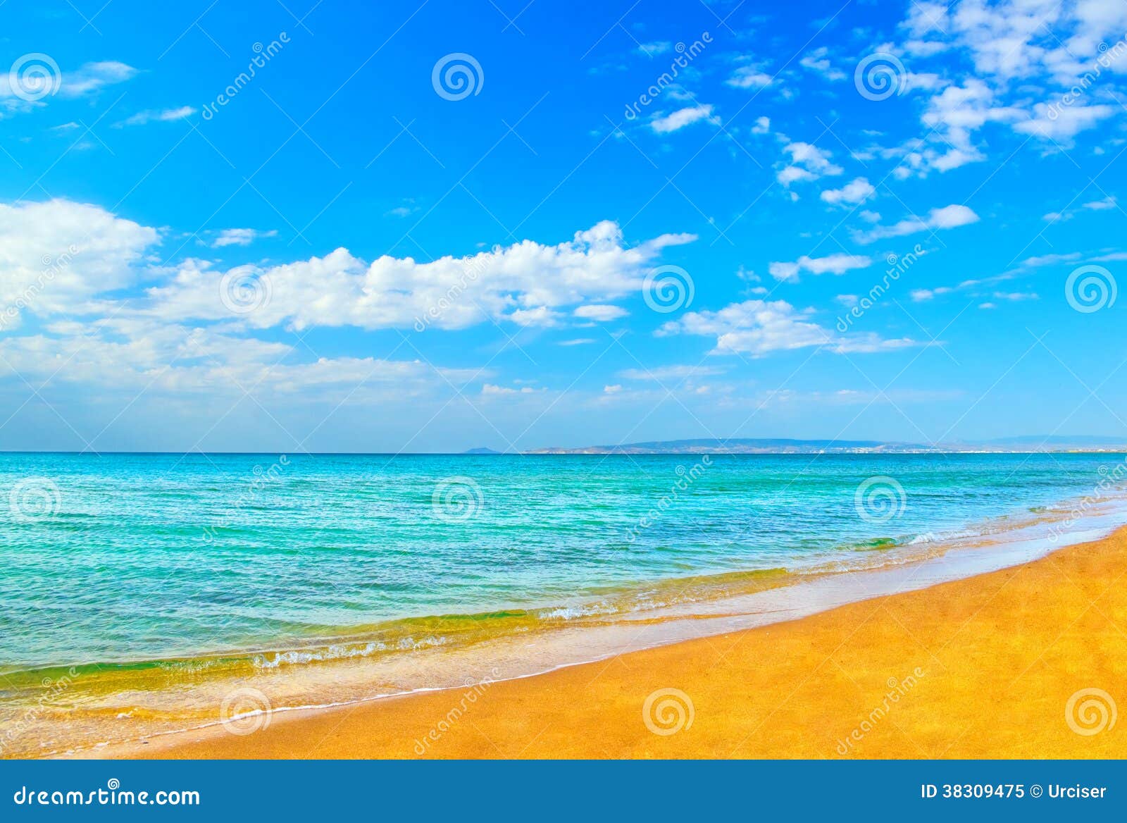 Summer coast of beach stock image. Image of cloud, seascape - 38309475