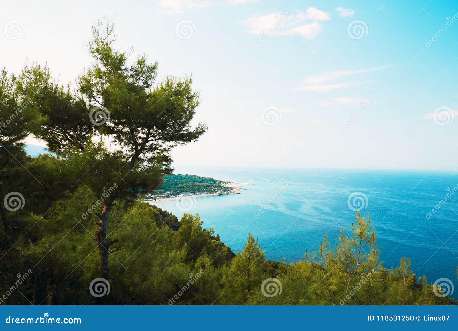 Summer coast, Greece stock photo. Image of mountain - 118501250