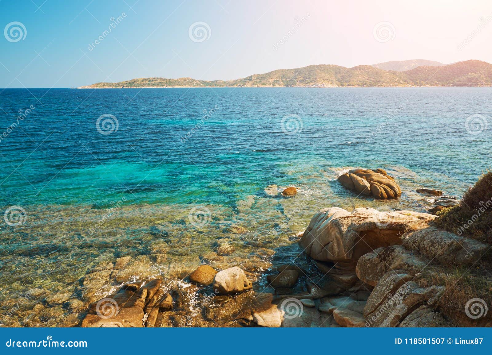 Summer coast stock image. Image of dawn, europe, blur - 118501507