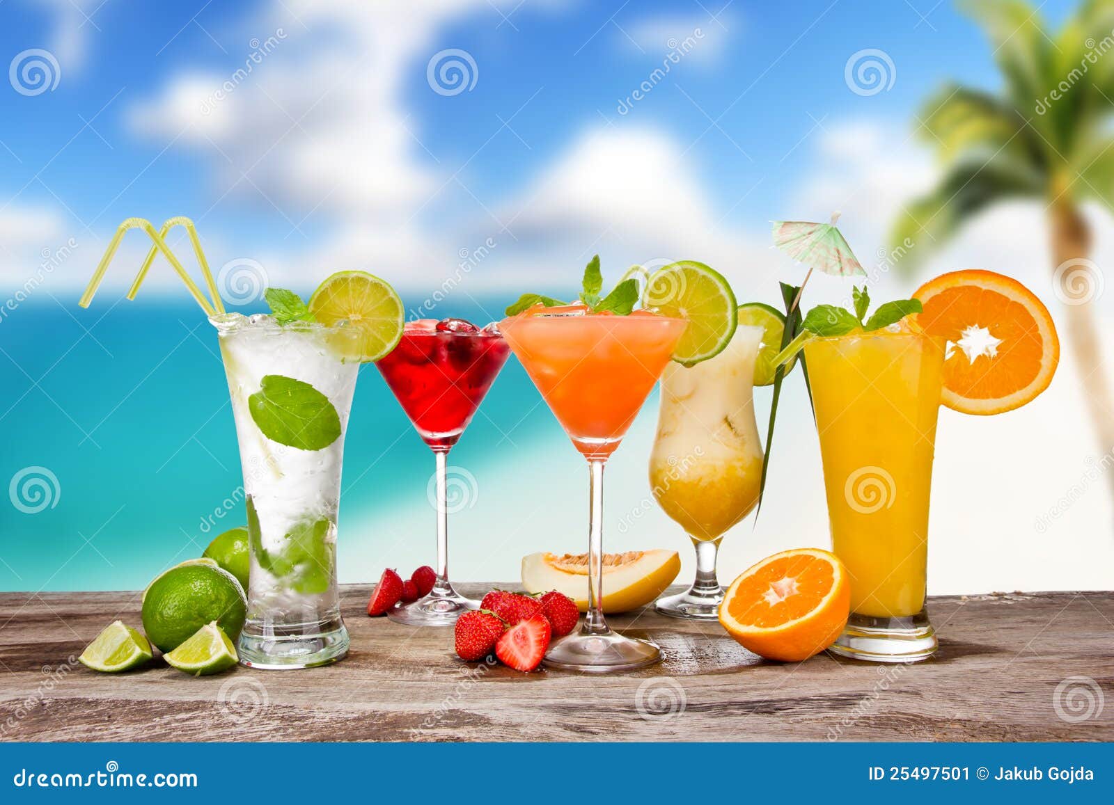 Summer cocktails stock image. Image of blur, alcoholic - 25497501