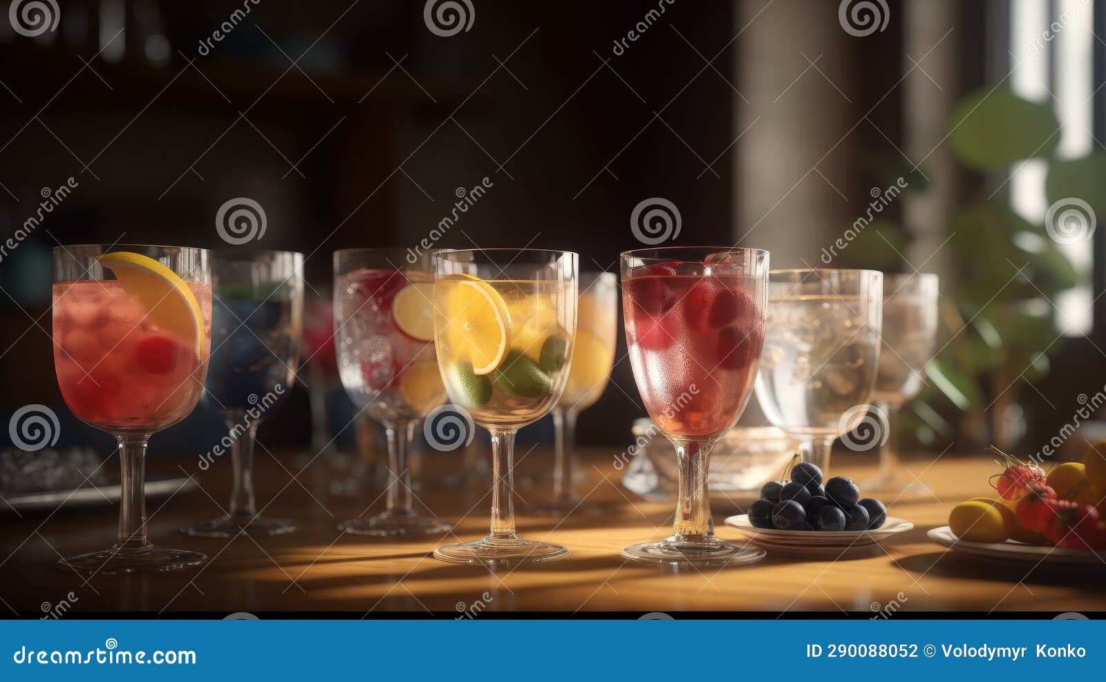 Summer Cocktails. Generative Ai Stock Photo - Image of alcoholic ...