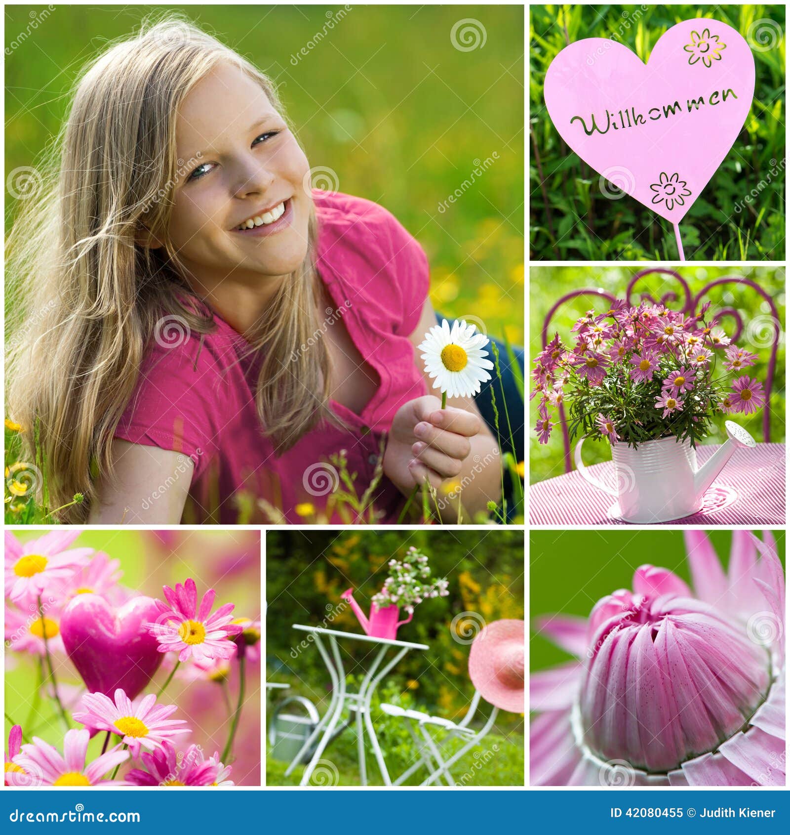 Summer collage stock image. Image of girl, beginning - 42080455