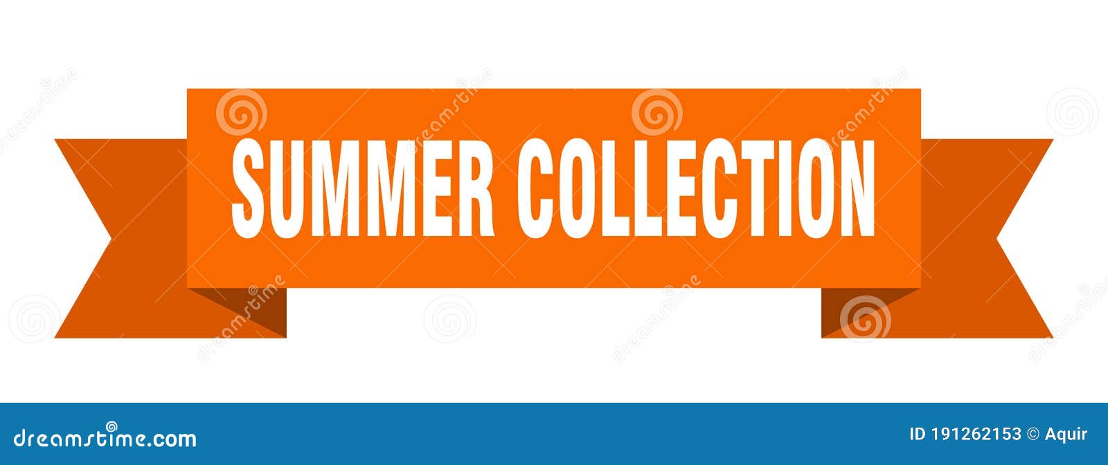 Summer collection ribbon. stock vector. Illustration of isolated ...