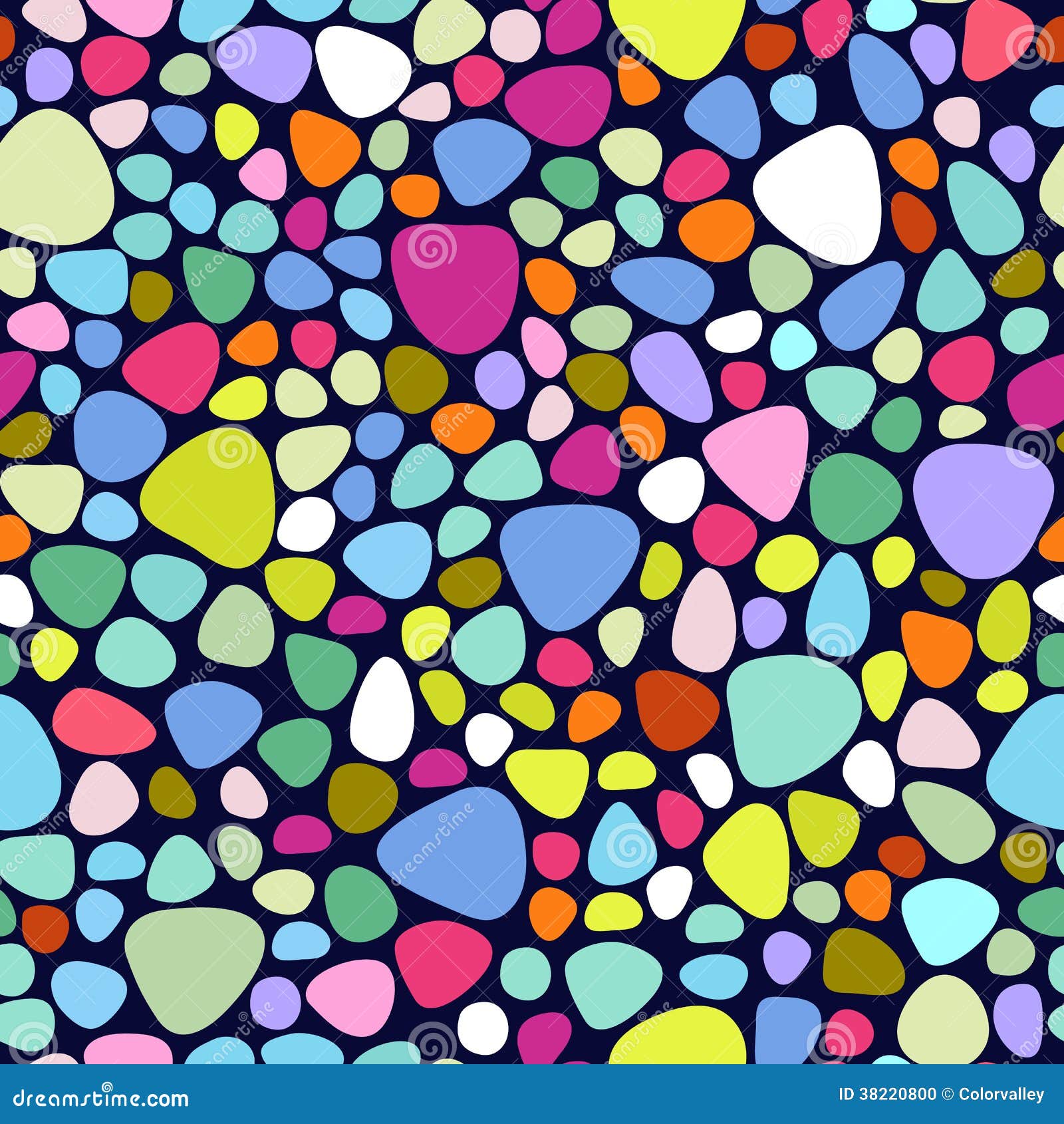 Summer Colorful Seamless Vector Background Stock Vector - Illustration ...