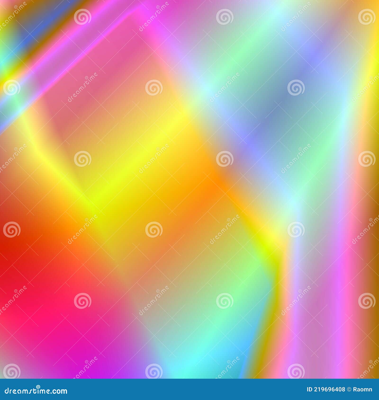 Summer Colorful Sun Rays Art Illustration Backdrop Stock Illustration ...