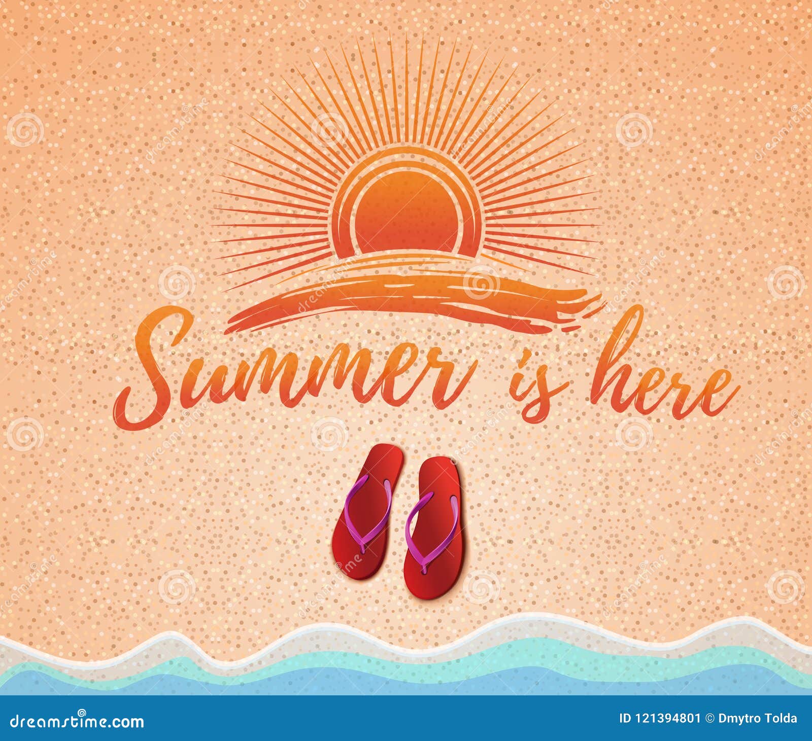 Summer concept design stock vector. Illustration of ocean - 121394801