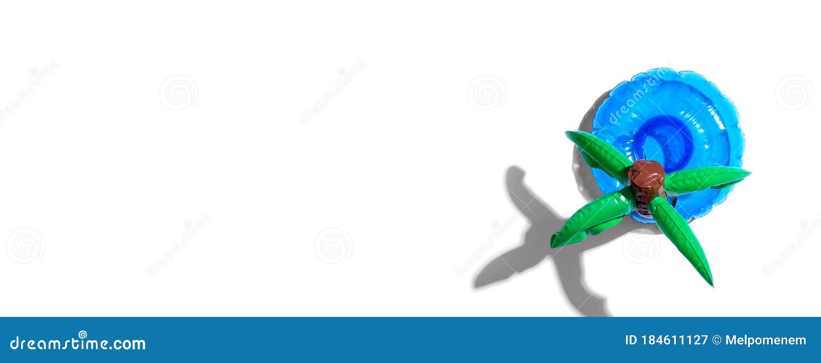 Summer Concept with a Palm Tree Float Stock Image - Image of swim ...