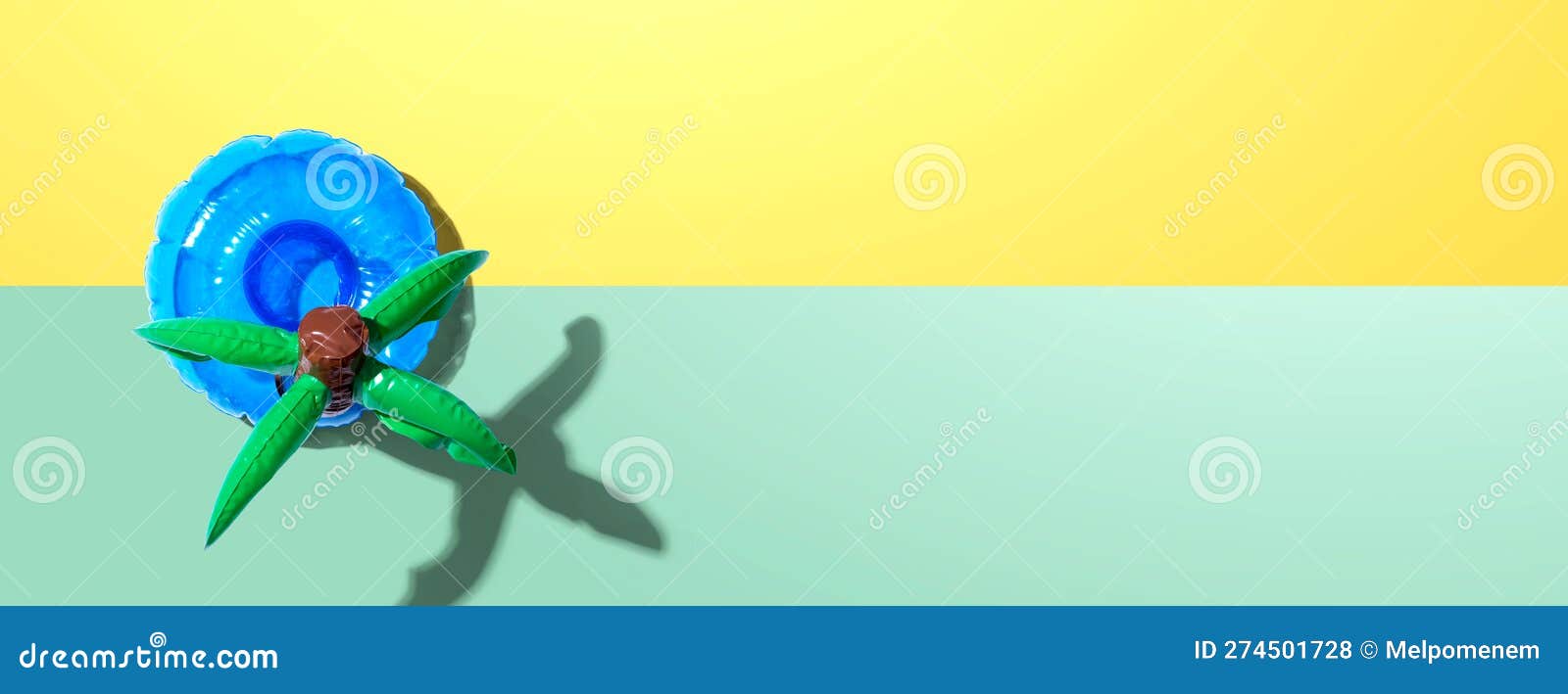 Summer Concept with a Palm Tree Float Stock Photo - Image of palm ...