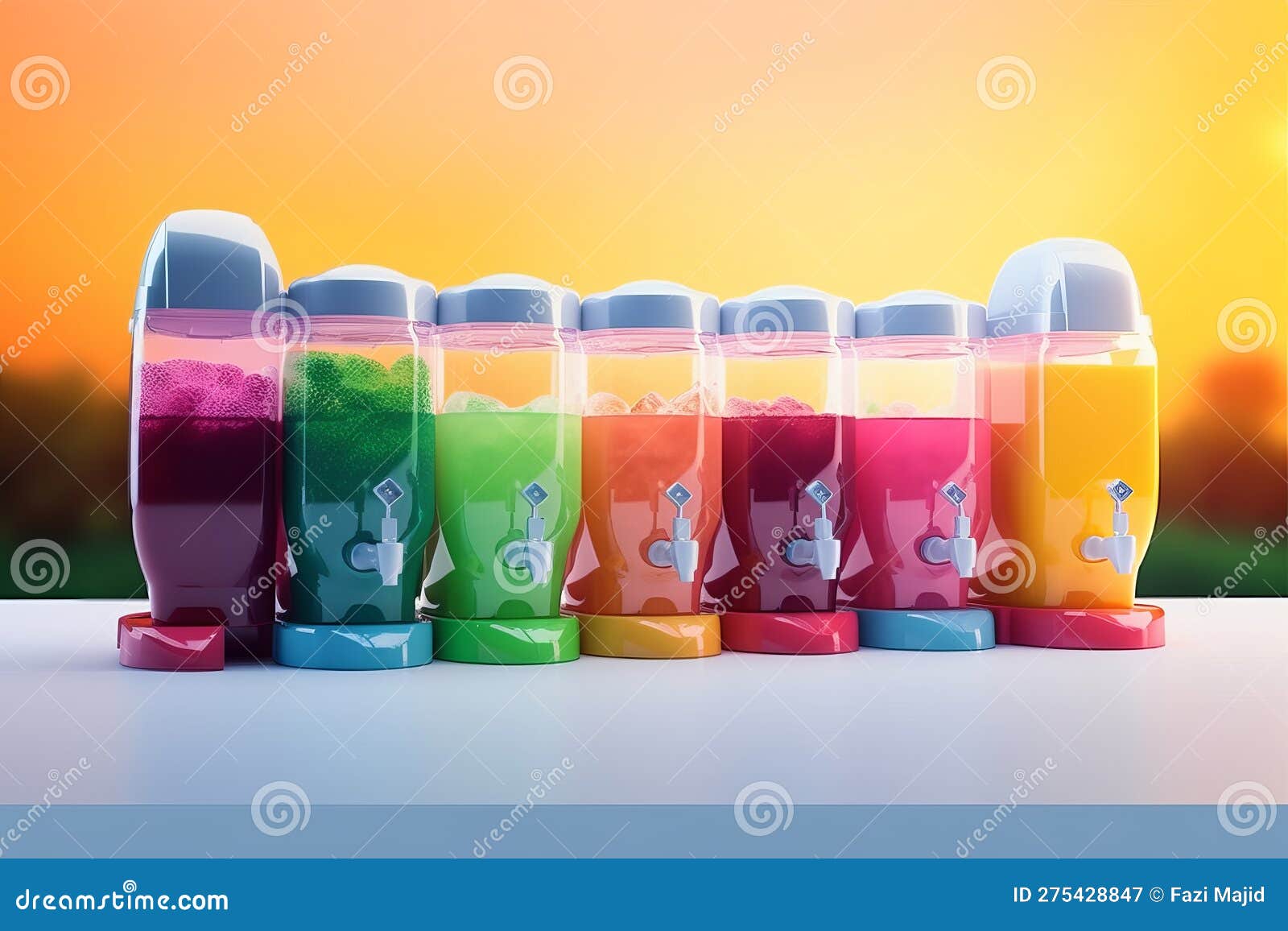 Summer Cool Slush or Smoothie Iced Fruit Juice Dispenser Machine for ...