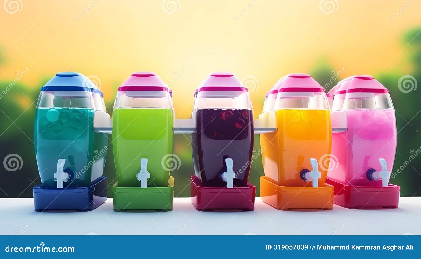 Summer Cool Slush Or Smoothie Iced Fruit Juice Dispenser Machine For ...