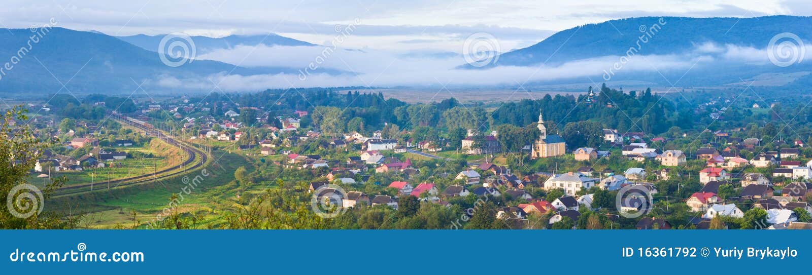 Summer country panorama. stock photo. Image of summer - 16361792