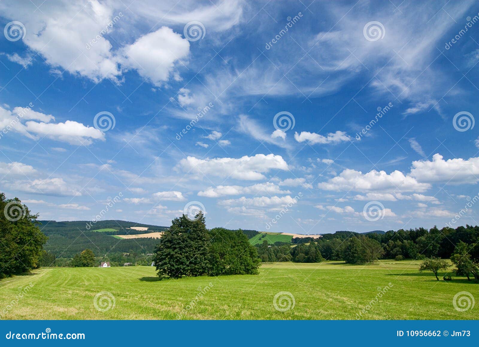 Summer countryside stock photo. Image of romantic, scene - 10956662