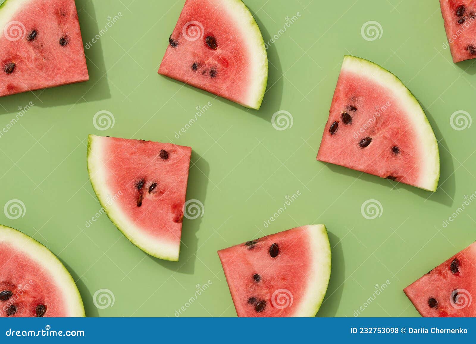 Summer Creative Wallpaper. Watermelon Pattern with Sunlight Stock Photo ...