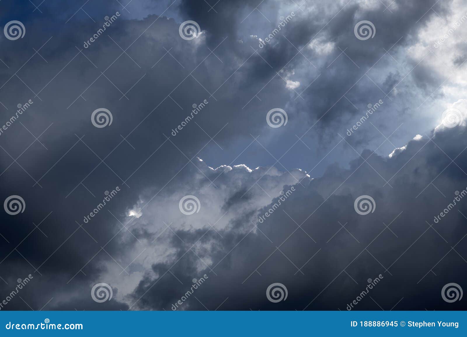 Backlit Cumulus stock image. Image of backgrounds, outdoors - 188886945