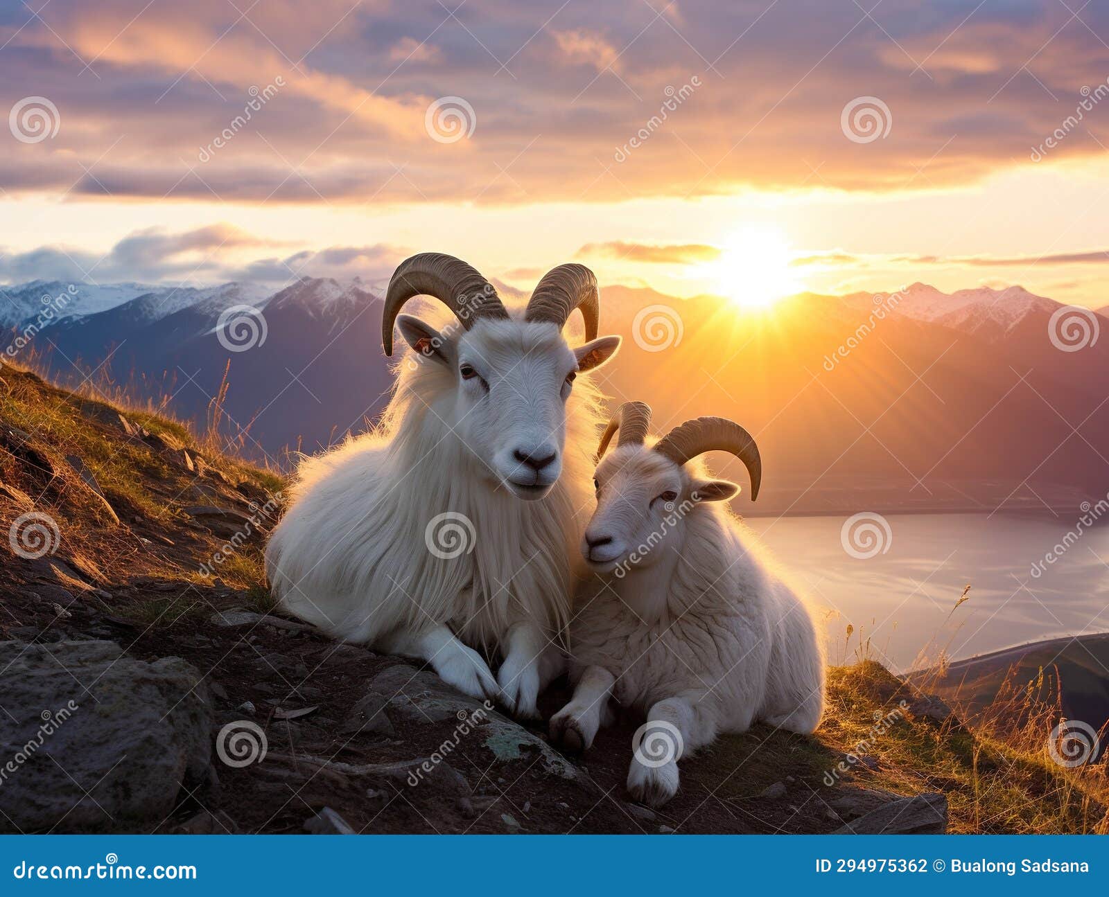 Dall Sheep Black Silhouette Generative Ai Vector Illustration ...