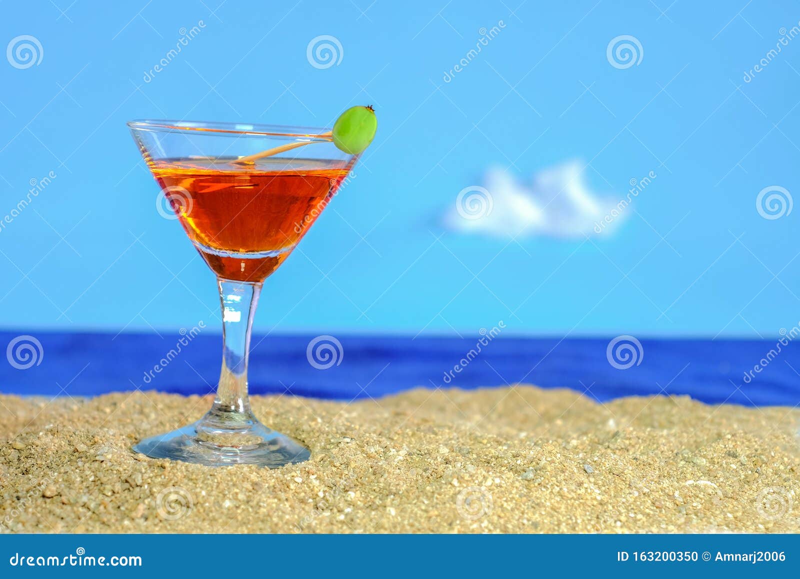 Summer Day with Cool Cocktail on Beach Stock Photo - Image of resort ...