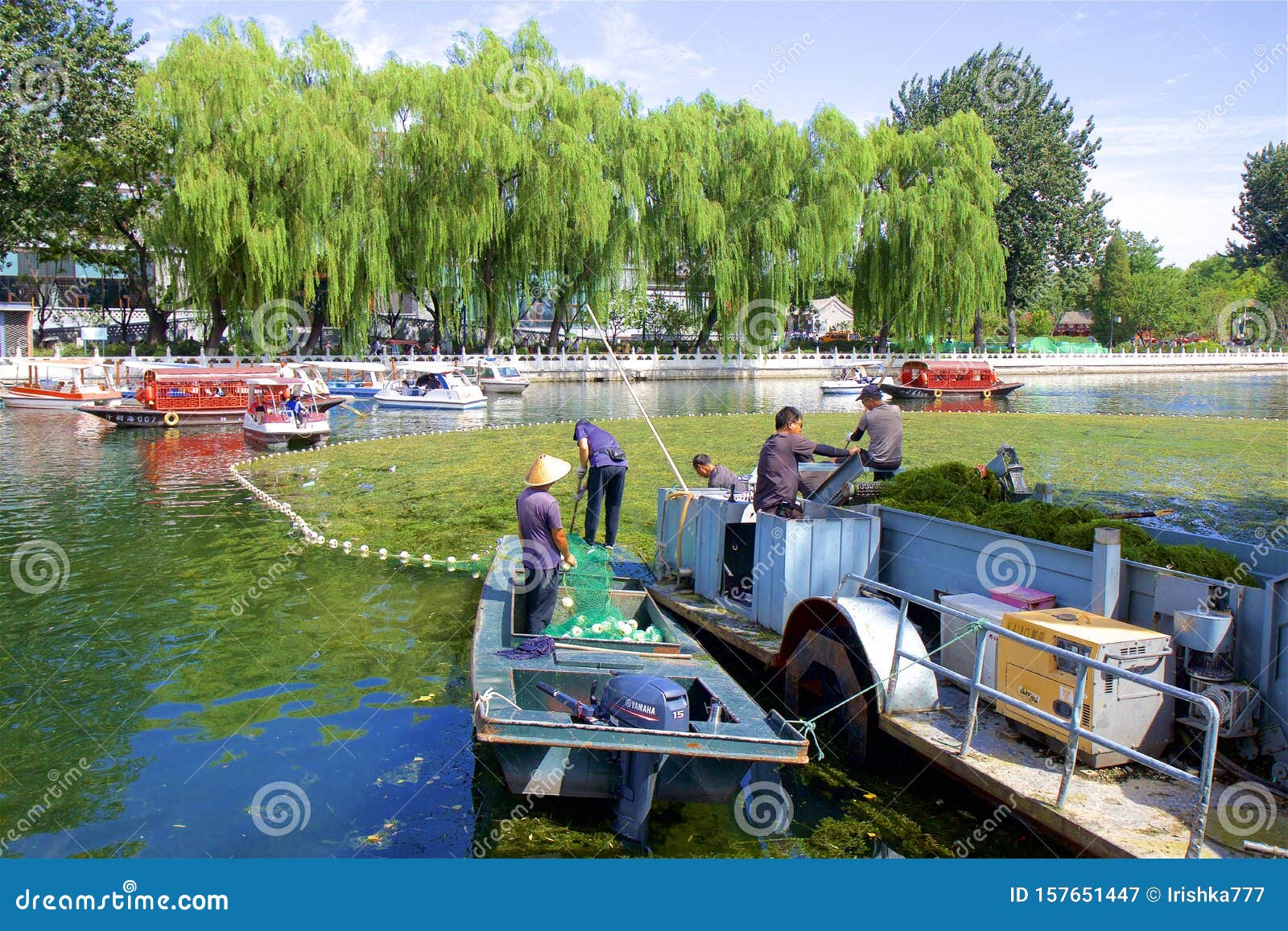 Boating in Houhai Lake, Beijing Editorial Photography - Image of ...