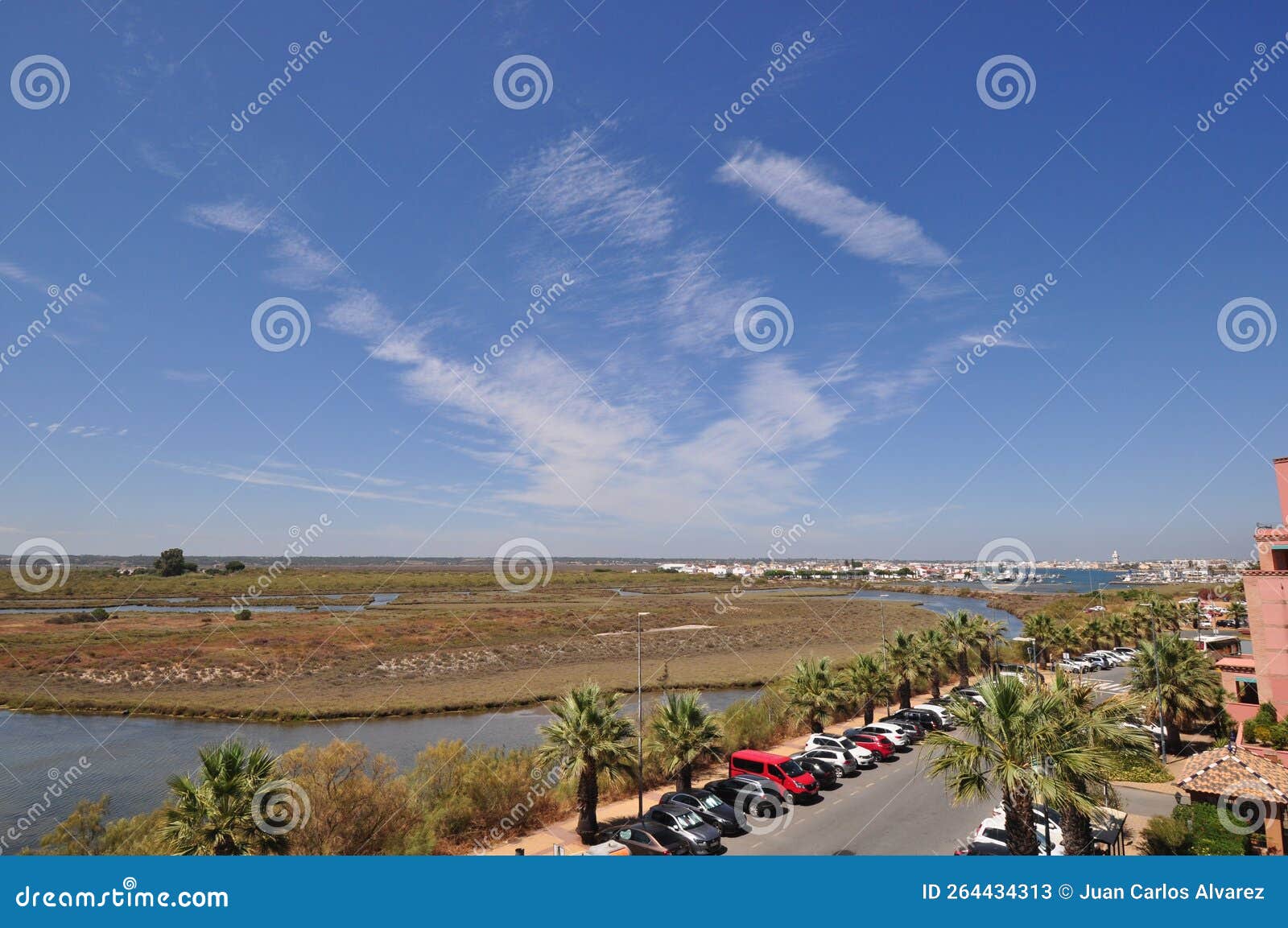 Summer day on Isla Canela stock image. Image of beach - 264434313