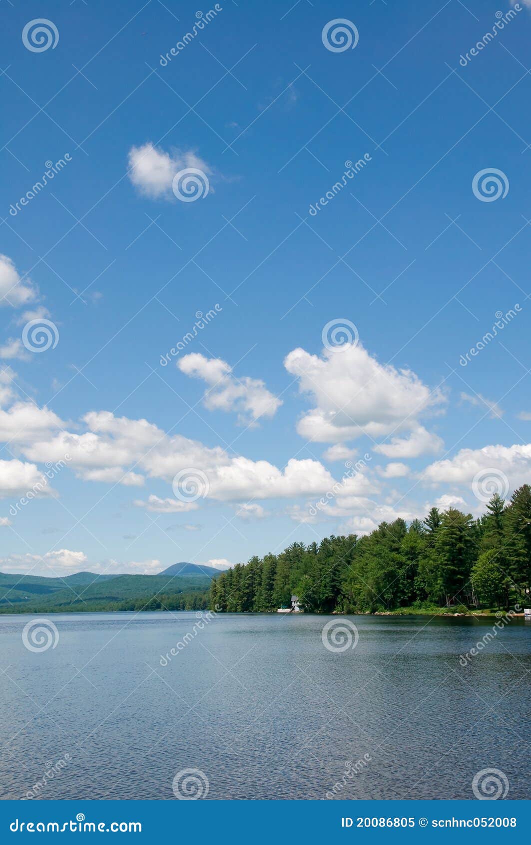 Summer Day on the Lake stock image. Image of landscape - 20086805