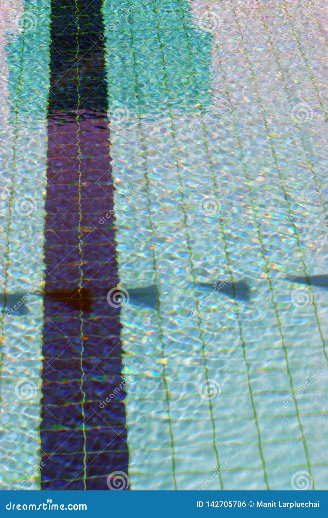 Ripple Water in Swimming Pool with Sun Reflection. Stock Photo - Image ...