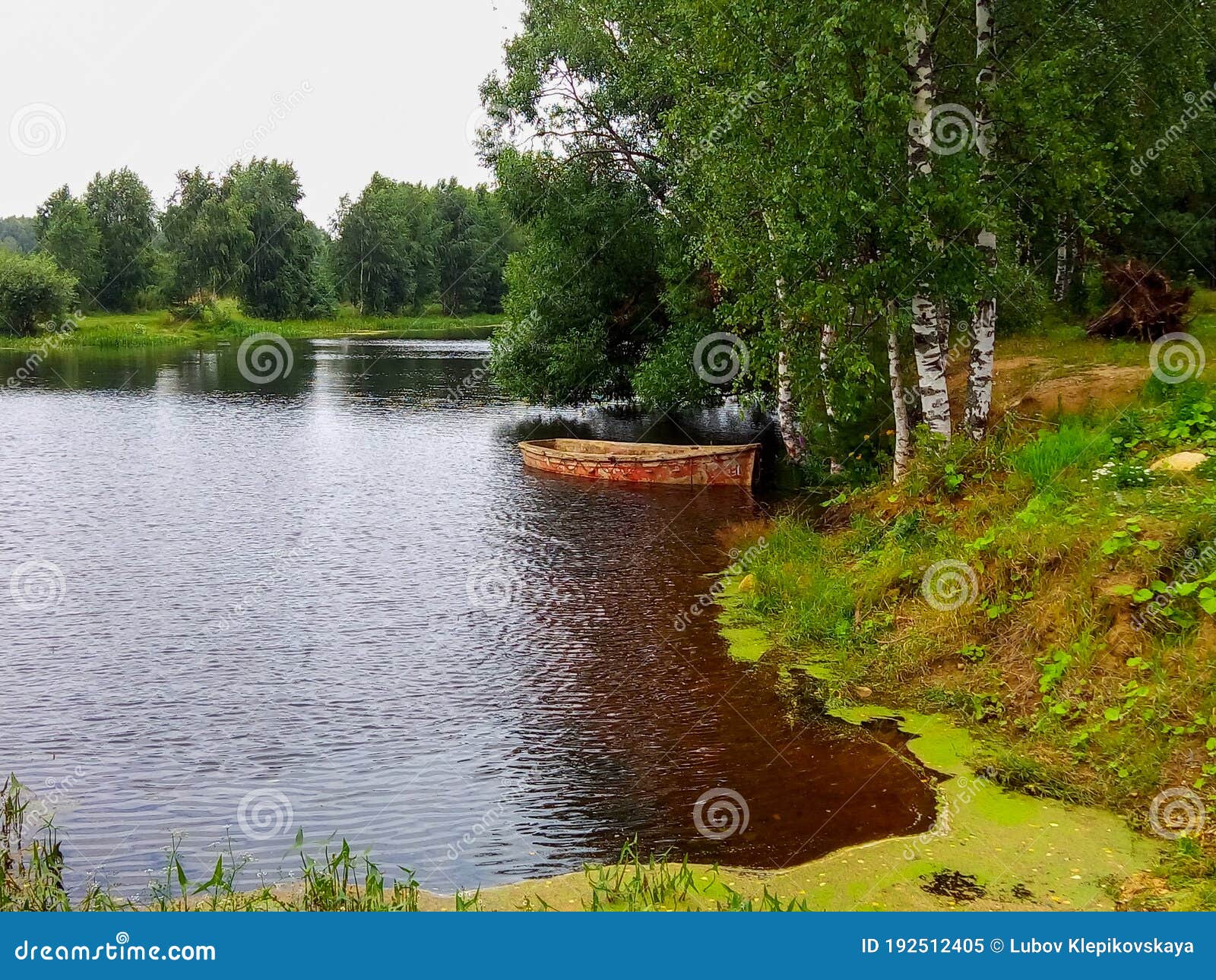 Summer Day Weekend by the River Stock Image - Image of cloudy, coast ...