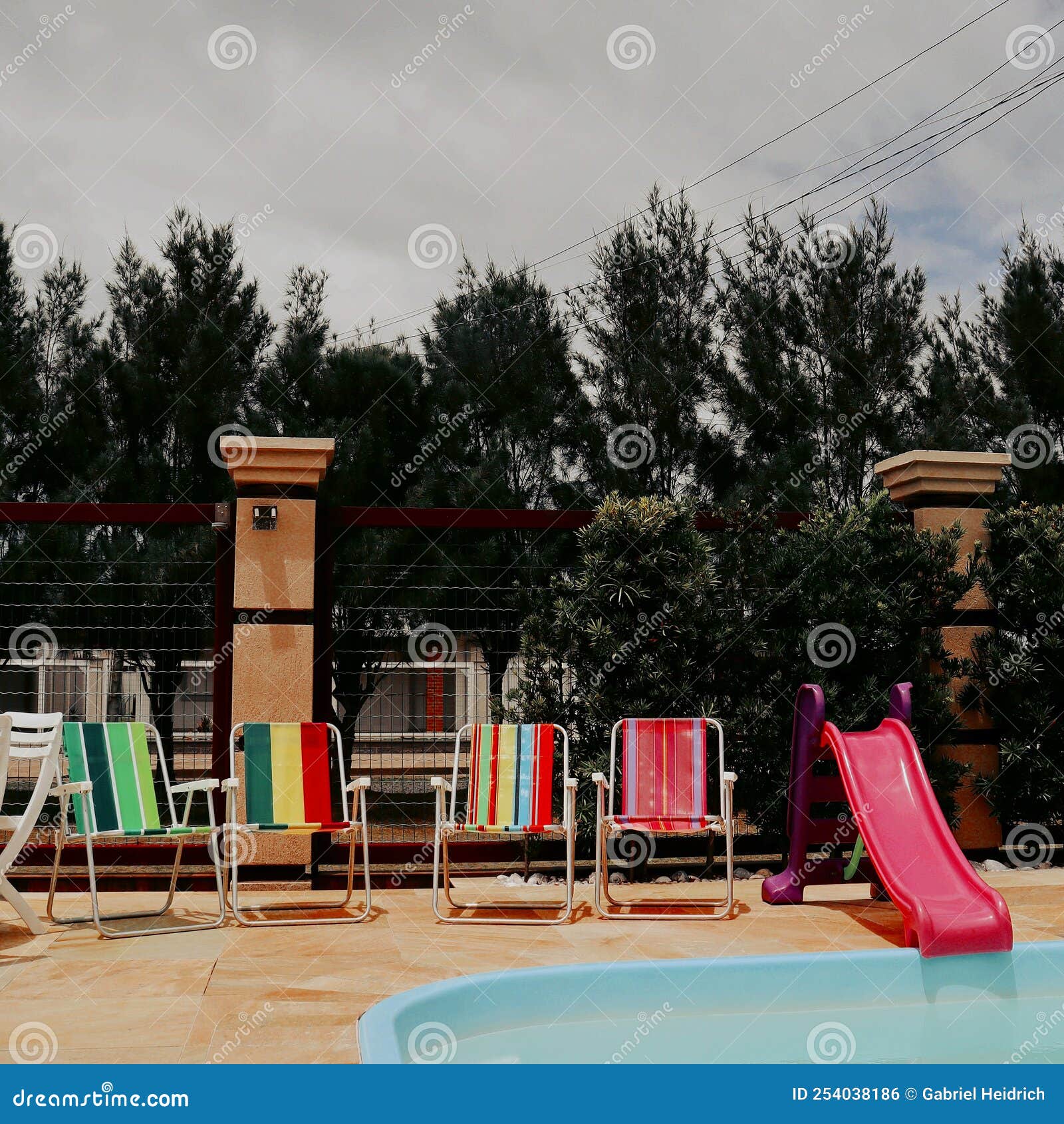 Summer days in pool stock photo. Image of calm, days - 254038186