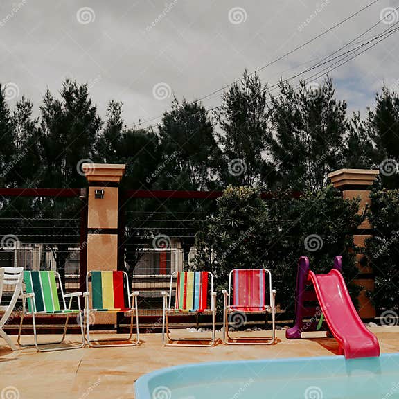 Summer days in pool stock photo. Image of calm, days - 254038186