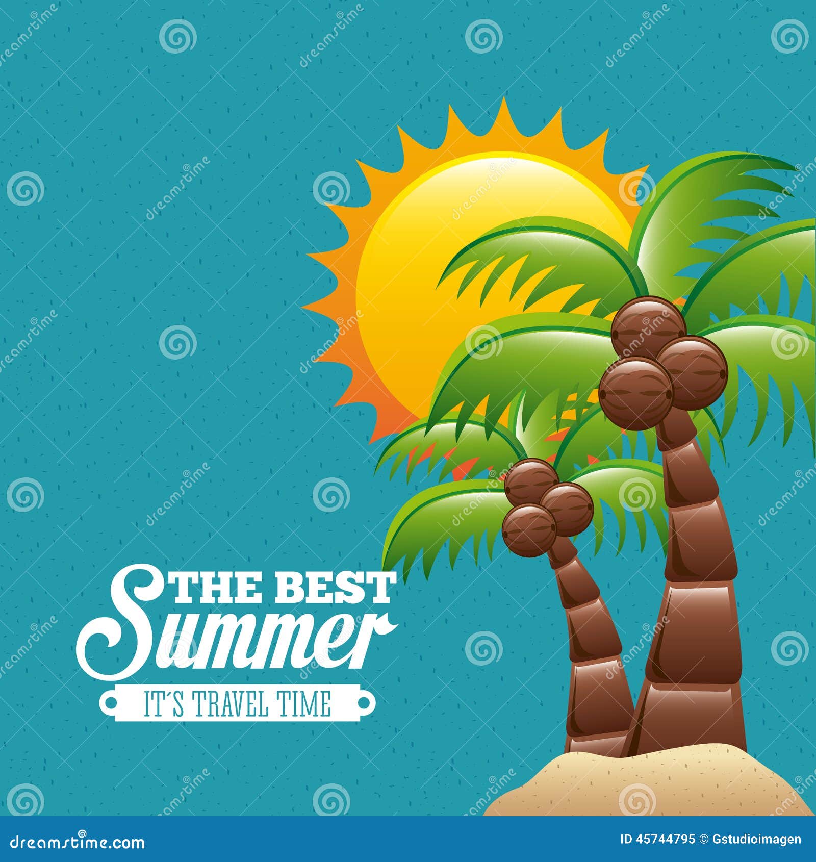 Summer design stock vector. Illustration of fashion, summertime - 45744795