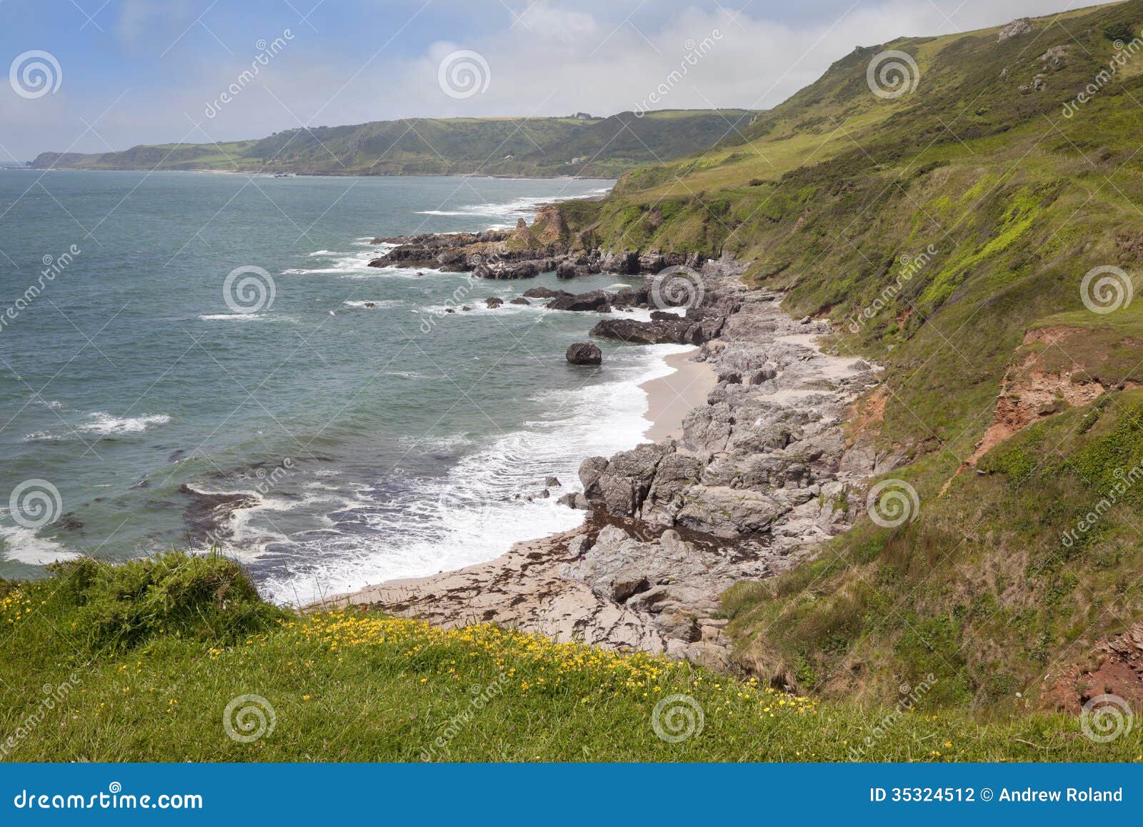 Summer in Devon stock photo. Image of devonshire, seascape - 35324512