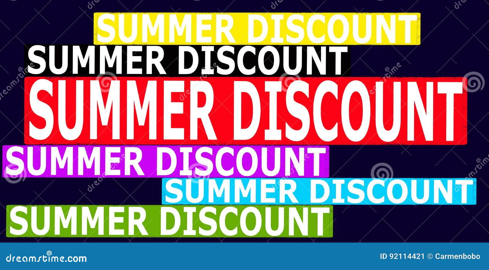 Summer discount stock illustration. Illustration of rubber - 92114421