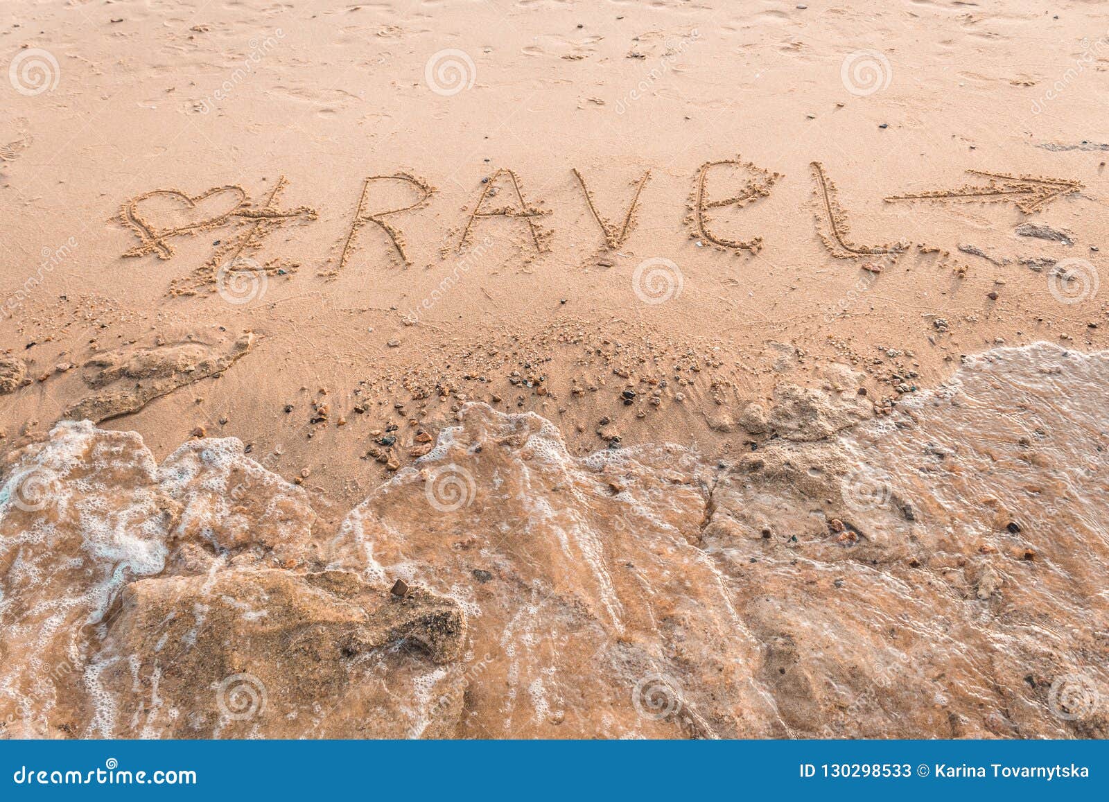 Summer Drawn Letters on a Sandy Beach. Text Template Pattern. Creative ...