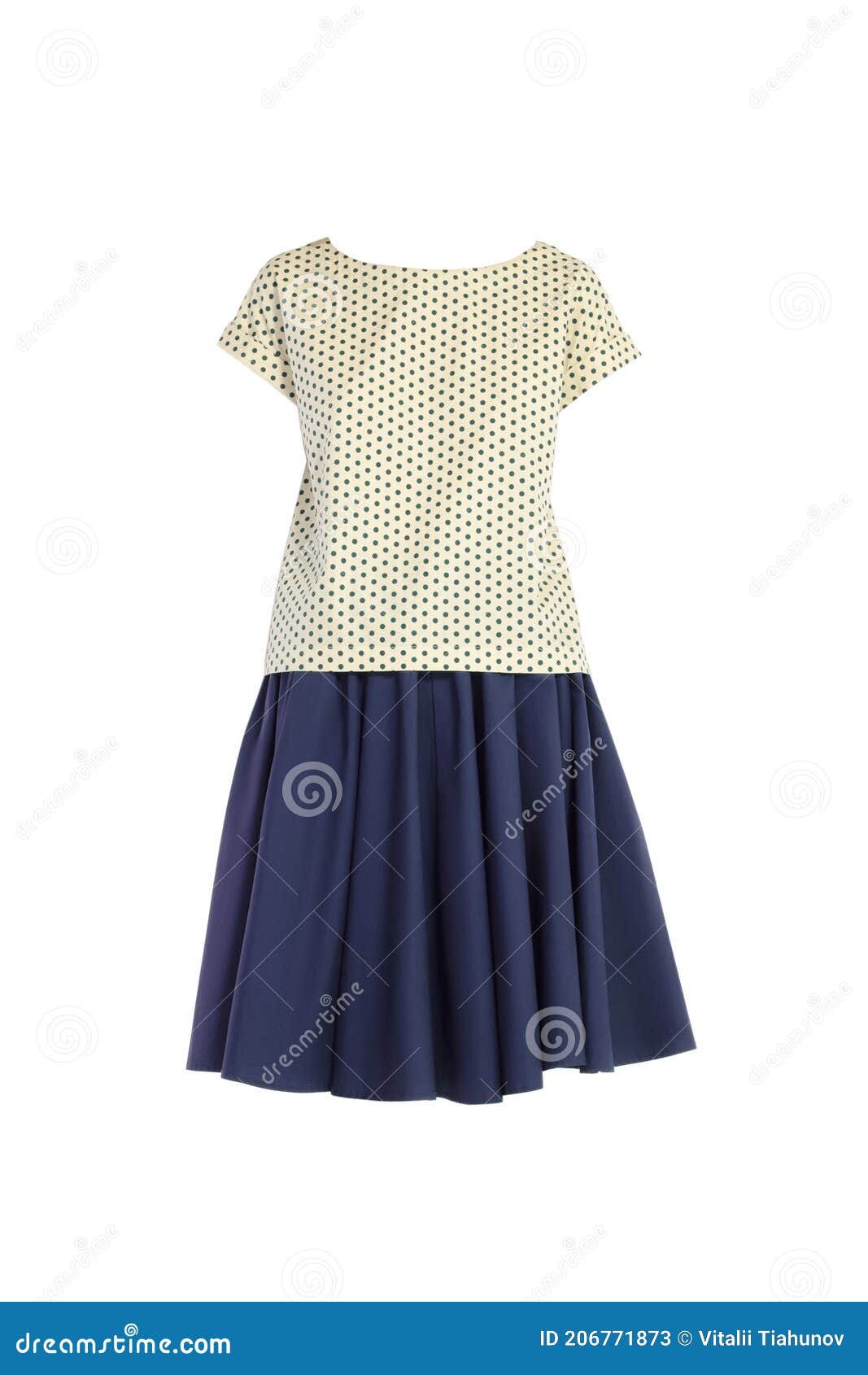 Summer Dress Isolated on White Stock Image - Image of isolated, style ...