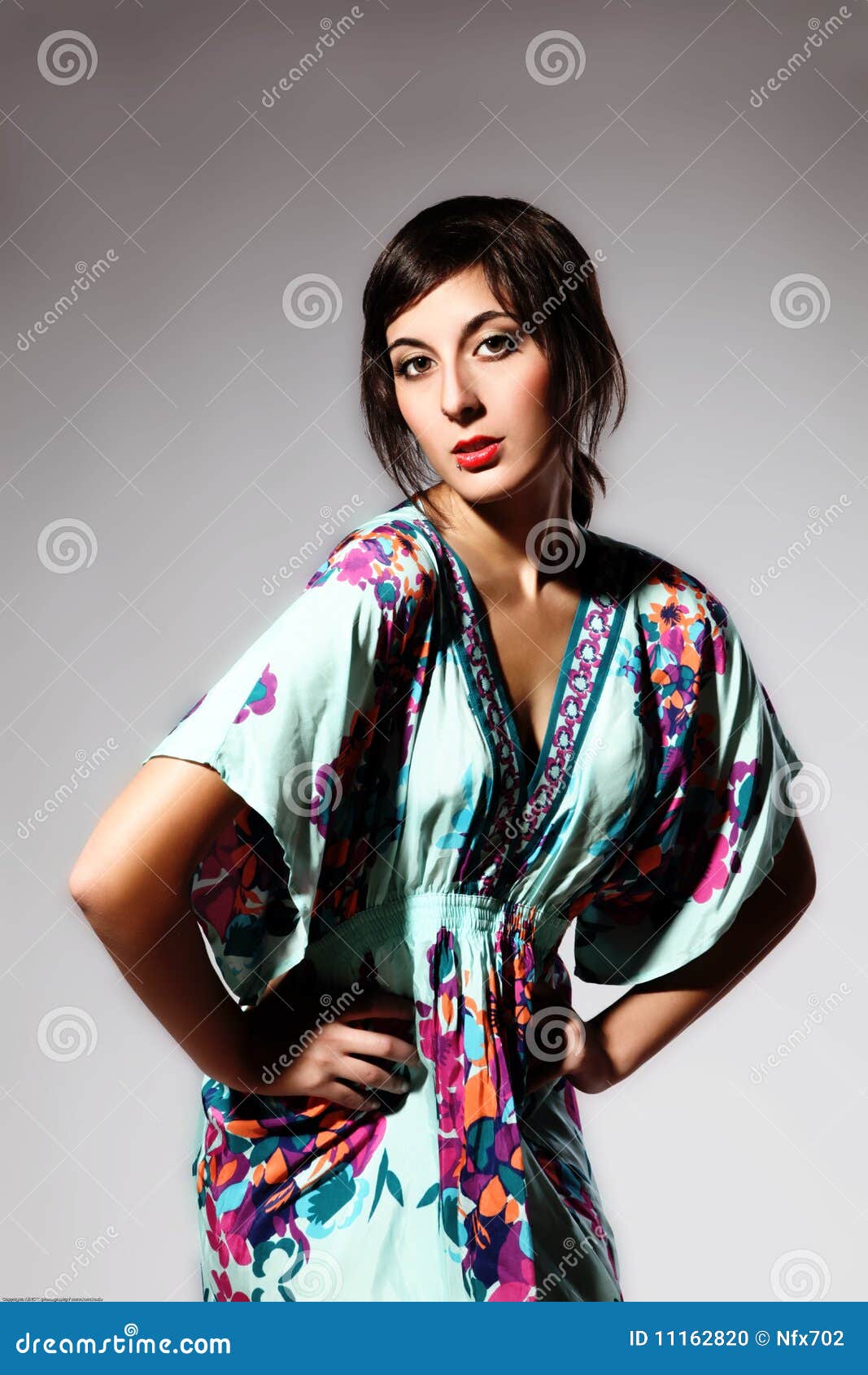 Summer Dress Pose stock photo. Image of model, modeling - 11162820