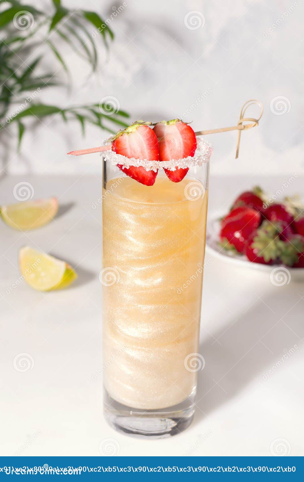 Summer Drink with Shimmer and Berries Stock Image - Image of aperitif ...