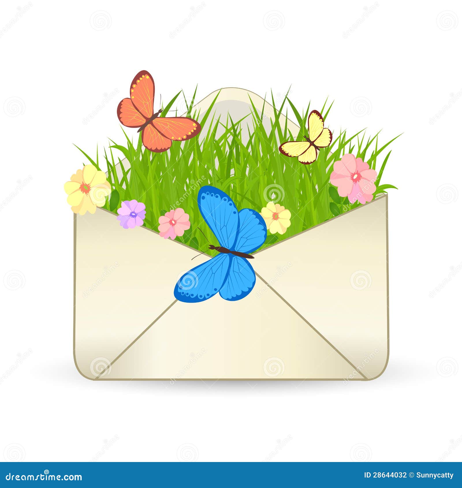 Summer e-mail vector icon stock vector. Illustration of envelope - 28644032
