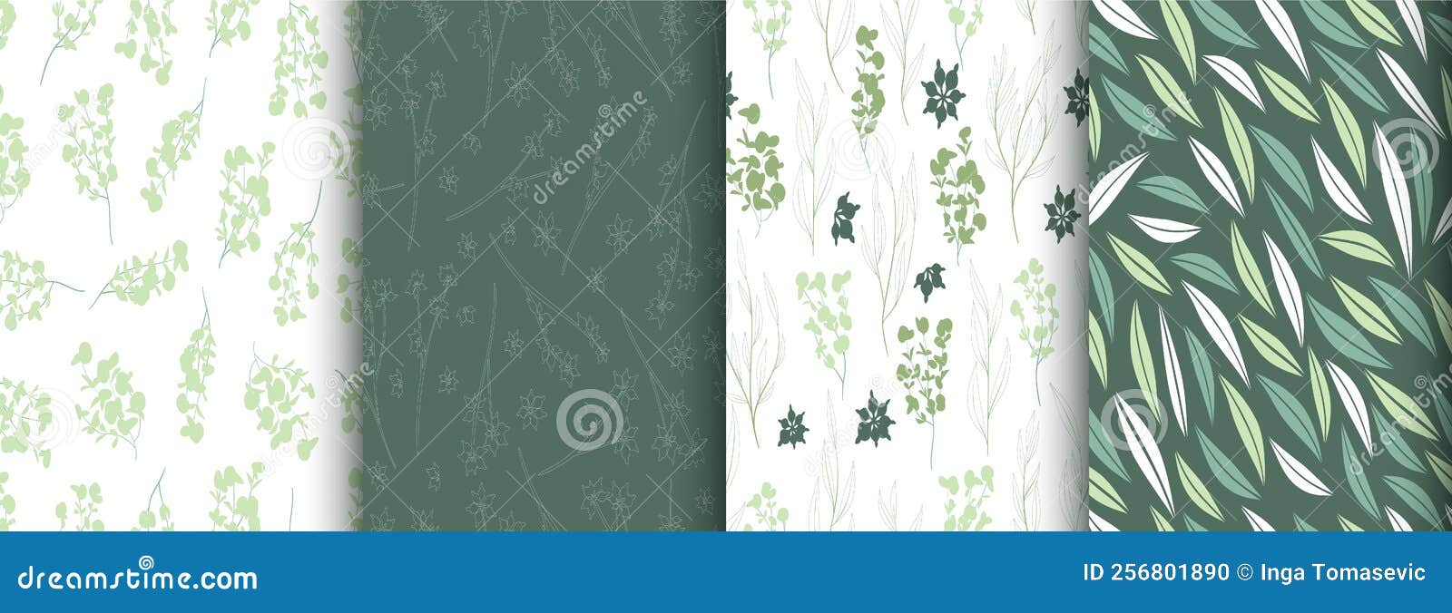 Summer Eucalyptus Pattern. Tropical Botanical Texture. Exotic Textile ...