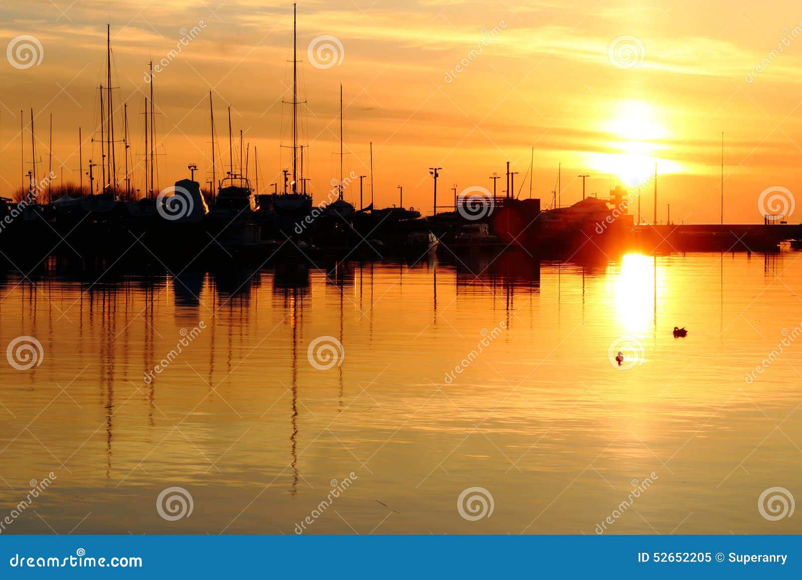 Summer Evening Landscape at the Sea Stock Image - Image of boat ...