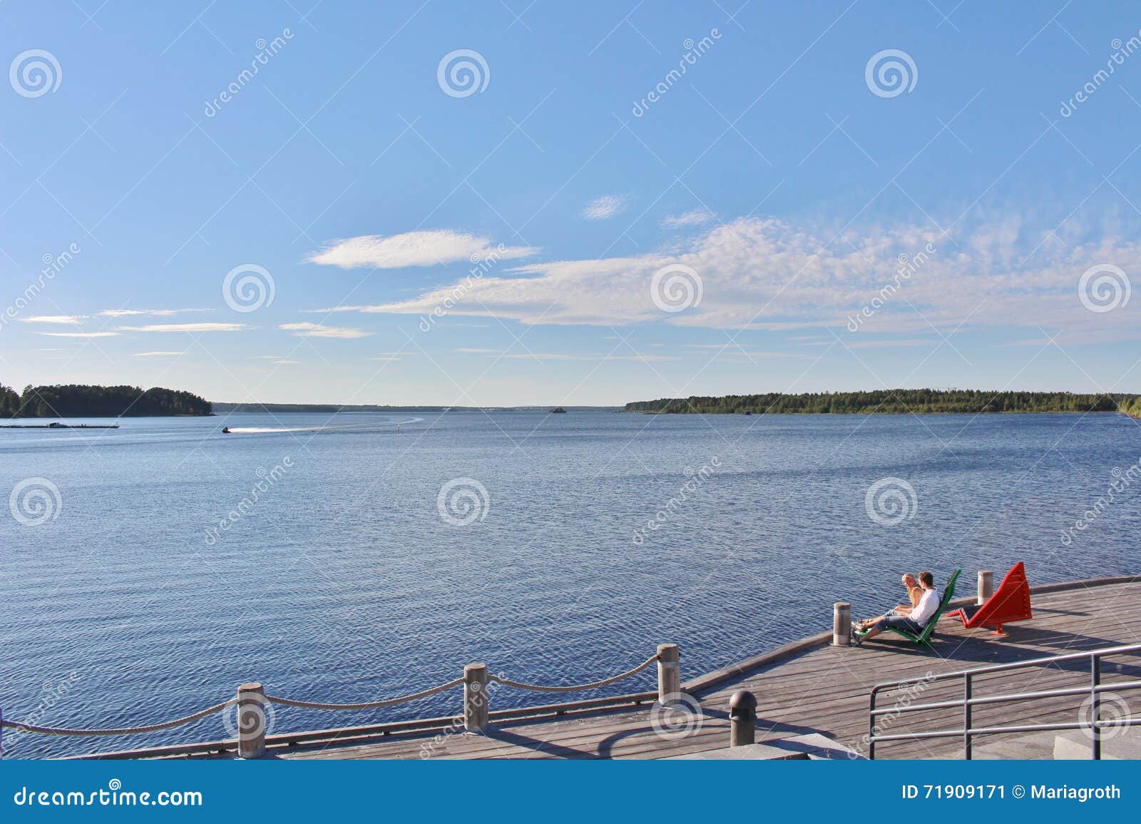 Summer Evening in North Harbour Editorial Photo - Image of harbour ...