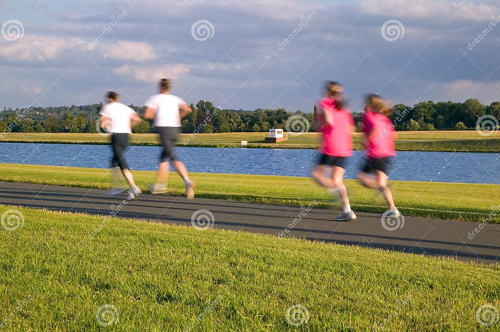 Summer evening running stock photo. Image of marathon - 2773122