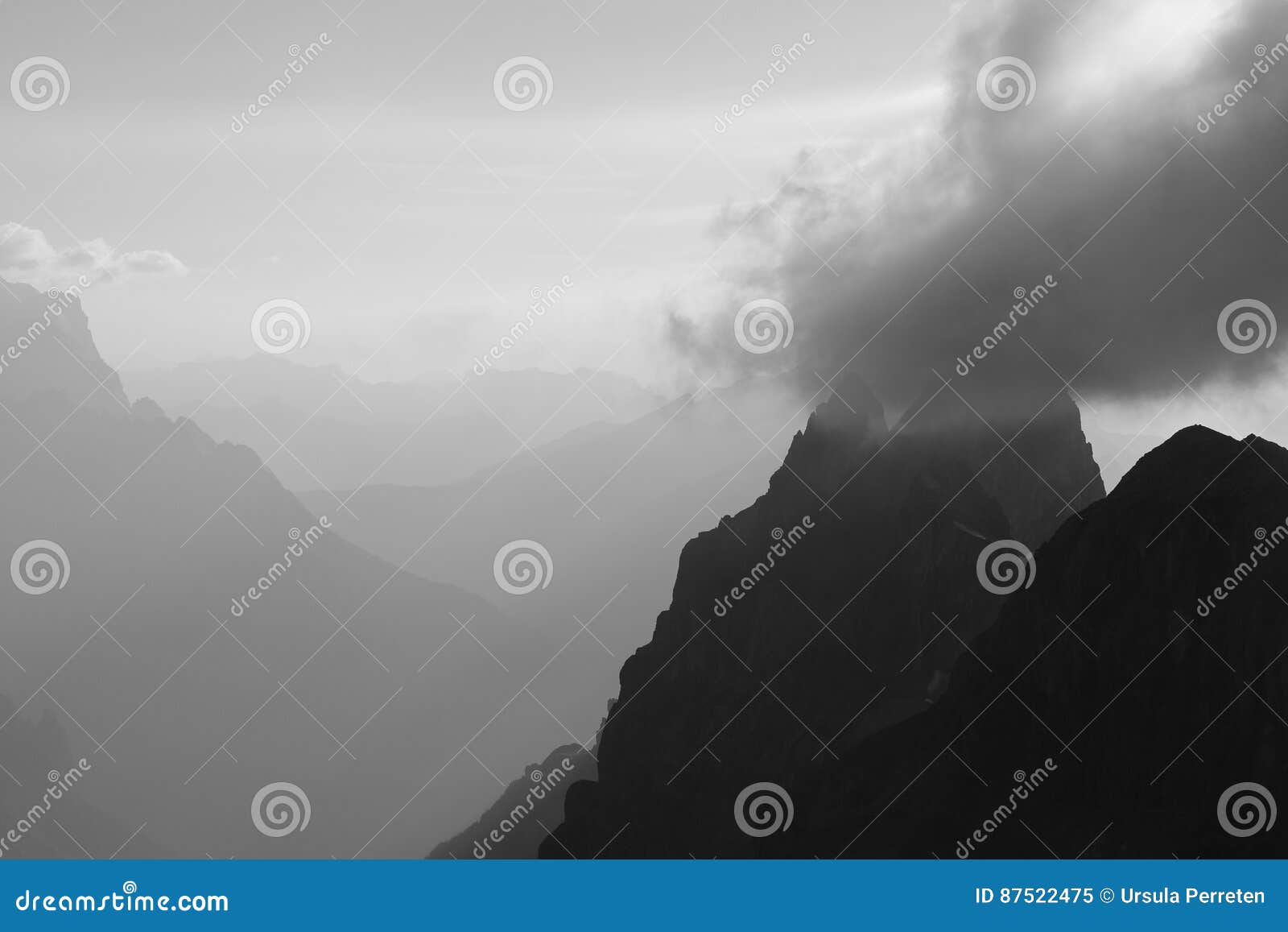 Summer Evening in the Swiss Alps, View from Mount Titlis Stock Image ...