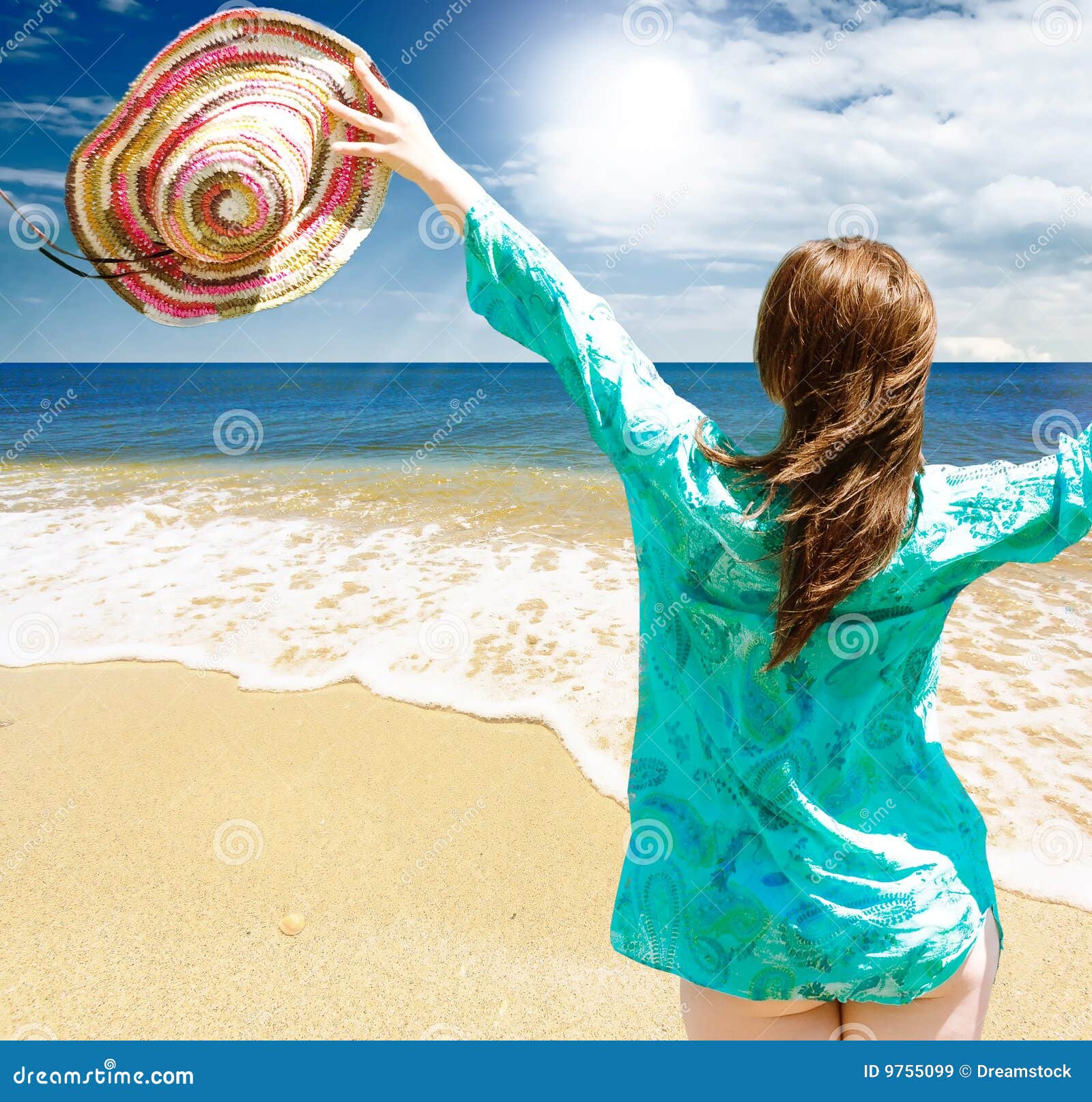 Summer feeling stock image. Image of beautiful, sensual - 9755099